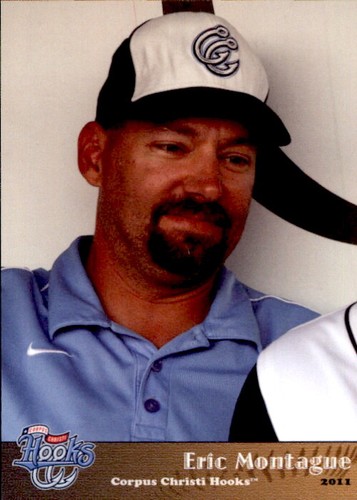 2011 Corpus Christi Hooks Grandstand #19 Eric Montague Trainer Baseball ...