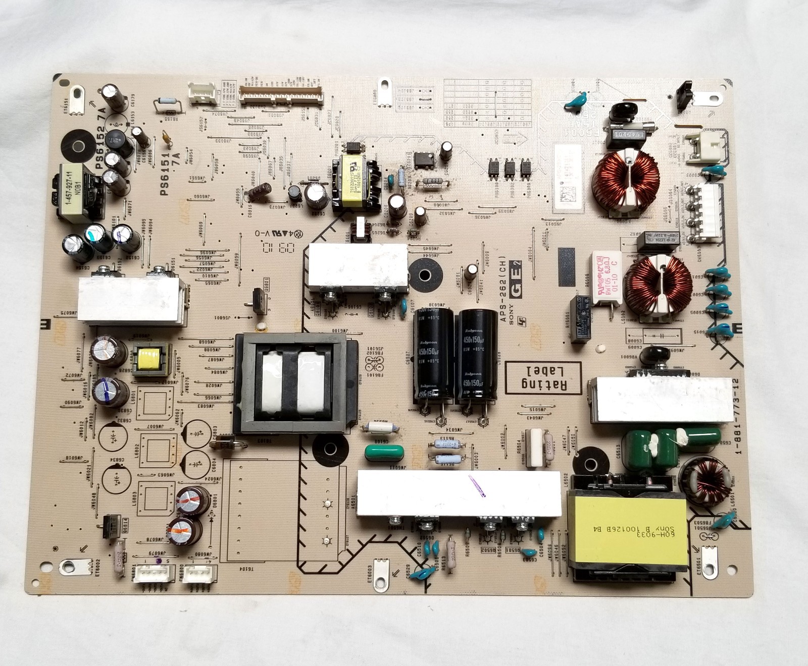 SONY KDL-55EX701 KDL-52EX700 KDL-52NX800 POWER SUPPLY APS-263 1-881-773 ...