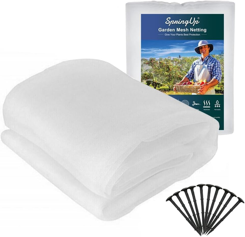 Garden Netting Plant Mesh, Pest Barrier, Floating Row Covers Ultra Fine ...