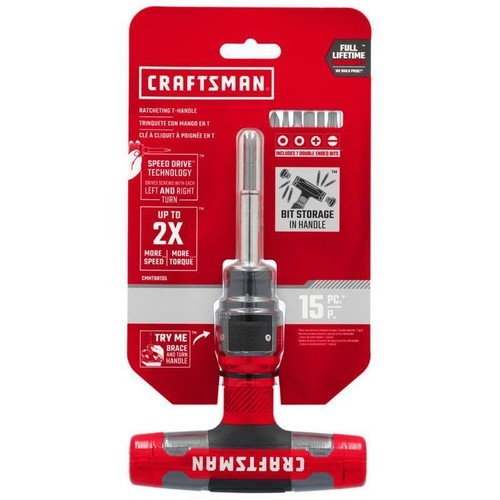 Craftsman Speeddrive Ratcheting T-Handle Driver and Bit Set | eBay