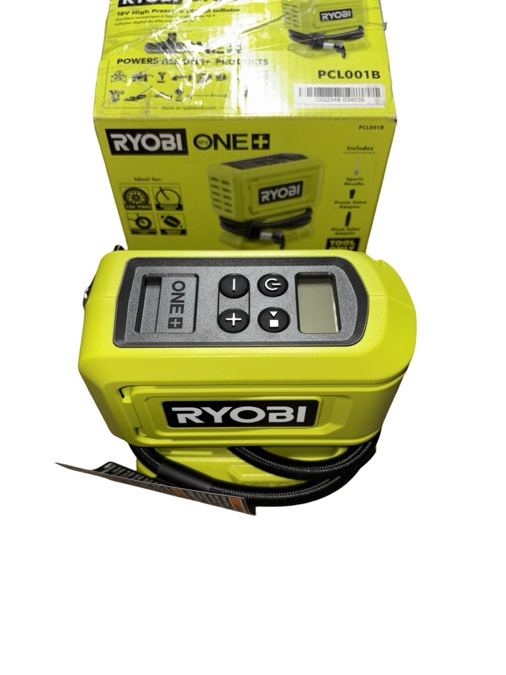 Ryobi One+ 18V High Pressure Digital Inflator Tool Only Model PCL001B ...