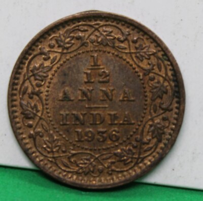 1936 India 1/12 Anna | eBay