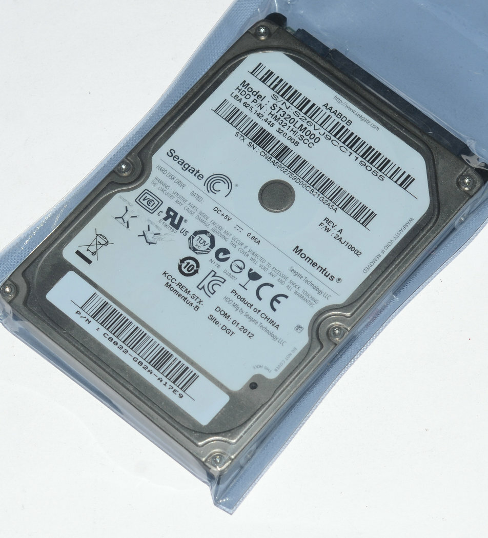 320 GB SATA Samsung HM320HJ 7200rpm 16MB HDD 2.5" Internal Hard Drive ...