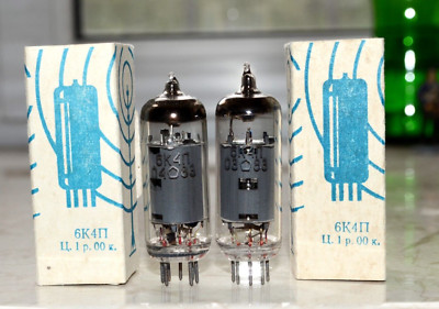 6pcs 6K4P = EF93, 6BA6, W727 HF Pentode Tube NEVZ Soviet 1983-1986 NEW ...