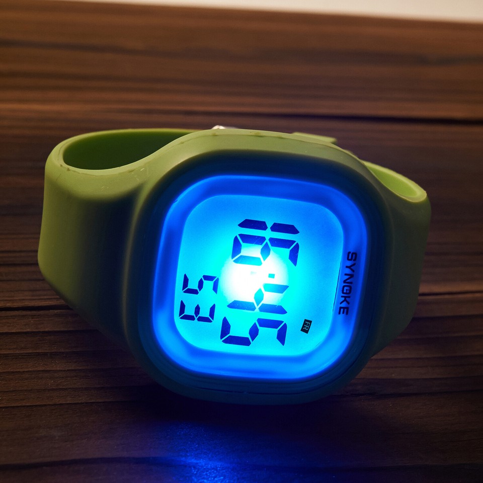 Men Women Digital Sports Watches LED Electron Waterproof Luminous ...