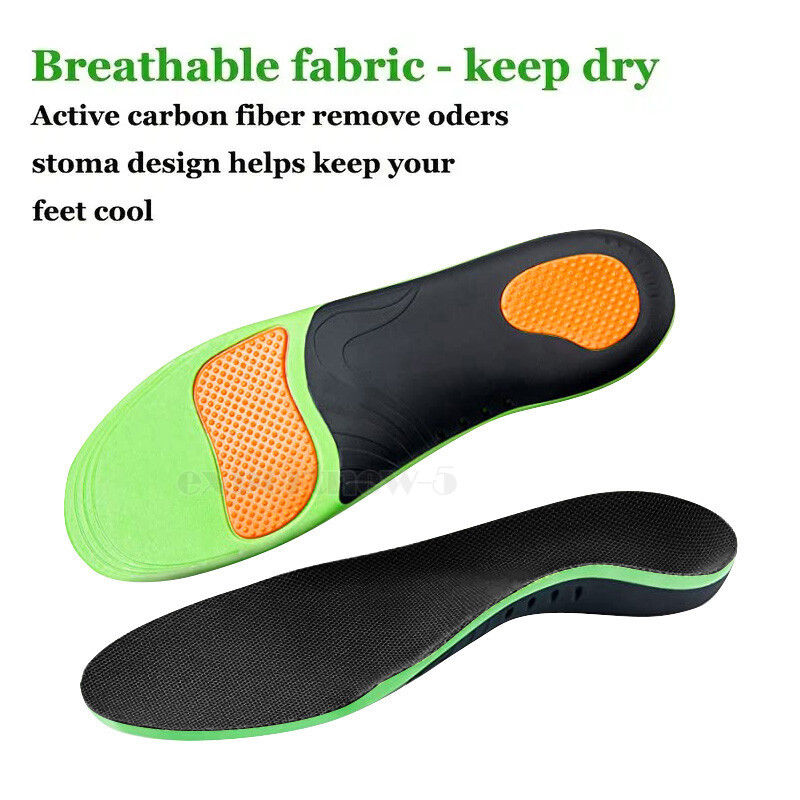 Work Boot Insoles Hiking Trainer Inner Soles Foot Inserts Support ...