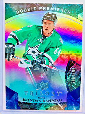2015-16 UPPER DECK TRILOGY HOCKEY ROOKIE BLUE FOIL SP #123 BRENDAN ...