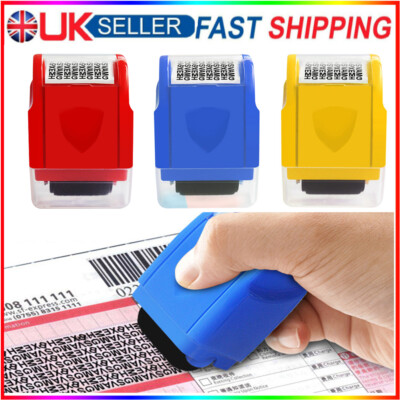 3 Colors Roller Stamp for Privacy Safety Data Blocker ID And Address ...