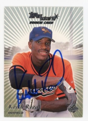 SIGNED BASEBALL CARD AUTO BALTIMORE ORIOLES KEITH REED 2000 TOPPS STARS ...