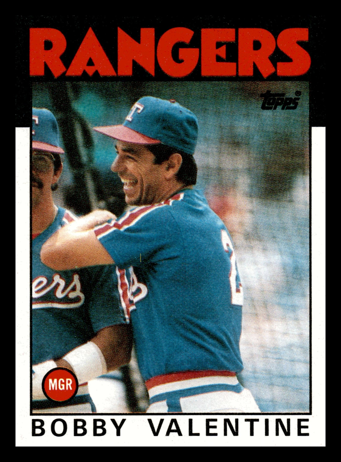 1986 Topps Bobby Valentine #261 Texas Rangers Mint | eBay