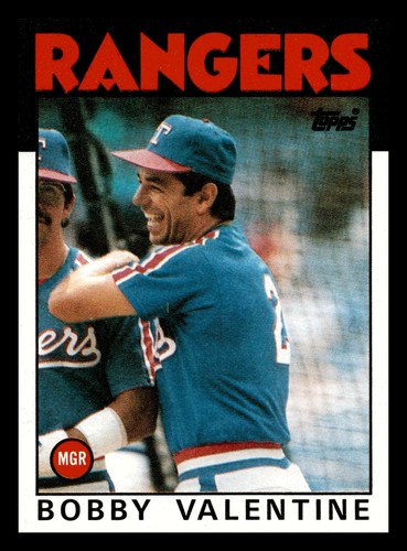 1986 Topps Bobby Valentine #261 Texas Rangers Mint | eBay