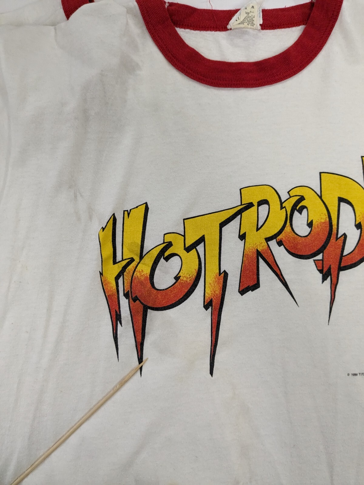 Vintage Hot Rod Rowdy Roddy Piper Wrestling Ringer T-… - Gem