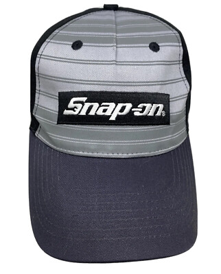 Snap-On Tools Adjustable Strapback Cap Hat Black Gray | eBay