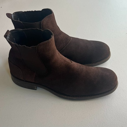 Wolverine 1000 Mile Boots Men's Size 8.5 D Montague Chelsea Brown Suede ...