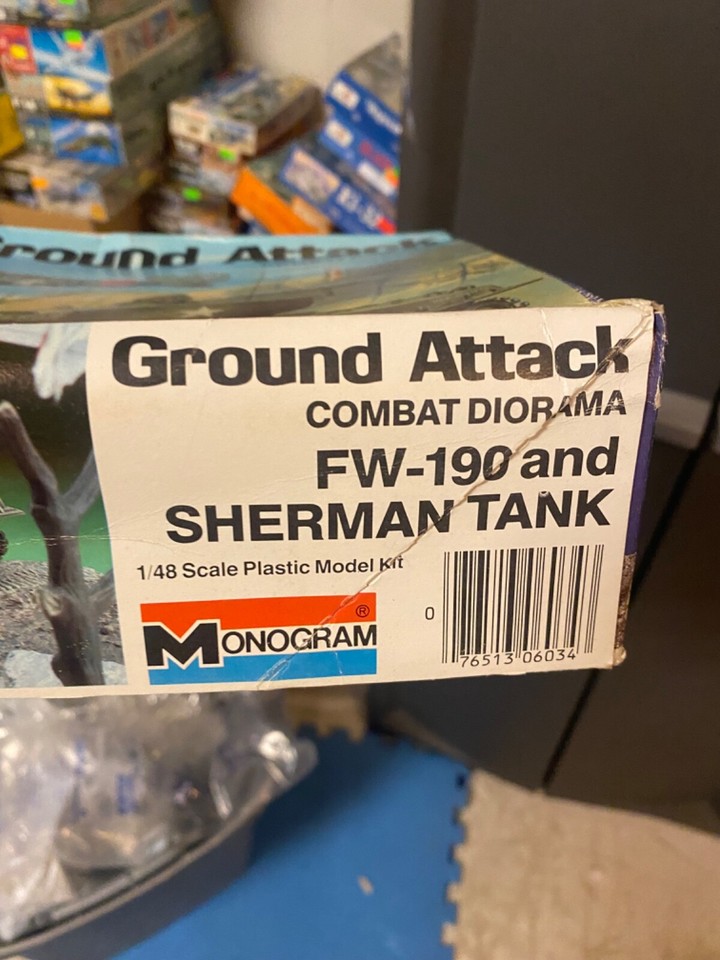 Vintage rare MONOGRAM GROUND ATTACK DIORAMA #6034 YEAR 1984 | eBay