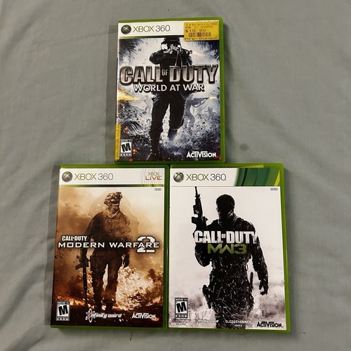 Call of Duty World at War MW2 MW3 Xbox 360 Lot - Tested Working Games ...