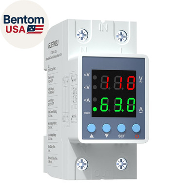 Multifunctional Over/Under Voltage Protector, 120VAC 63A, Current ...