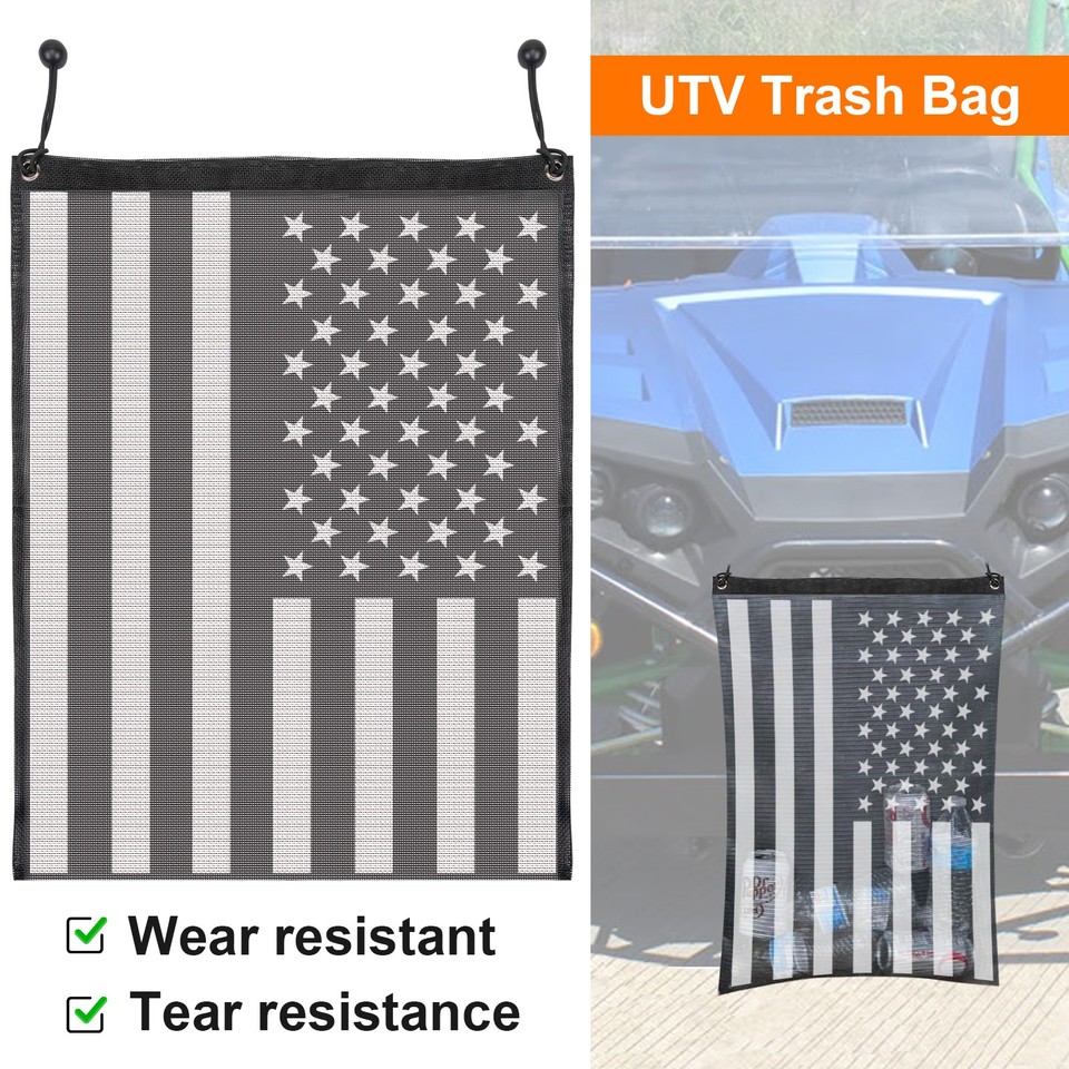 UTV Mesh Trash Bag Universal Multi Use for Jeep ATV Golf 26"x22" USA ...