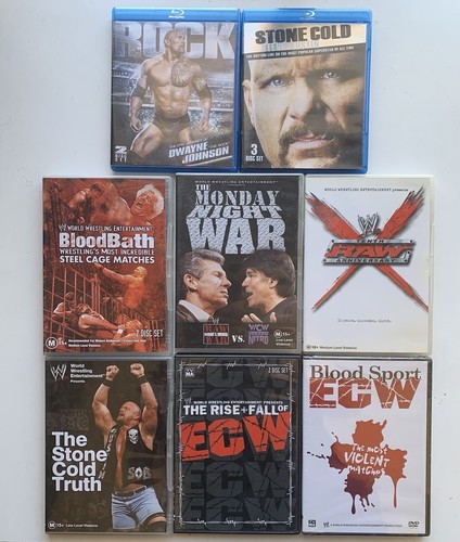 WWE ECW Wrestling The Rock, Stone Cold Steve Austin Blu Rays & DVDs | eBay