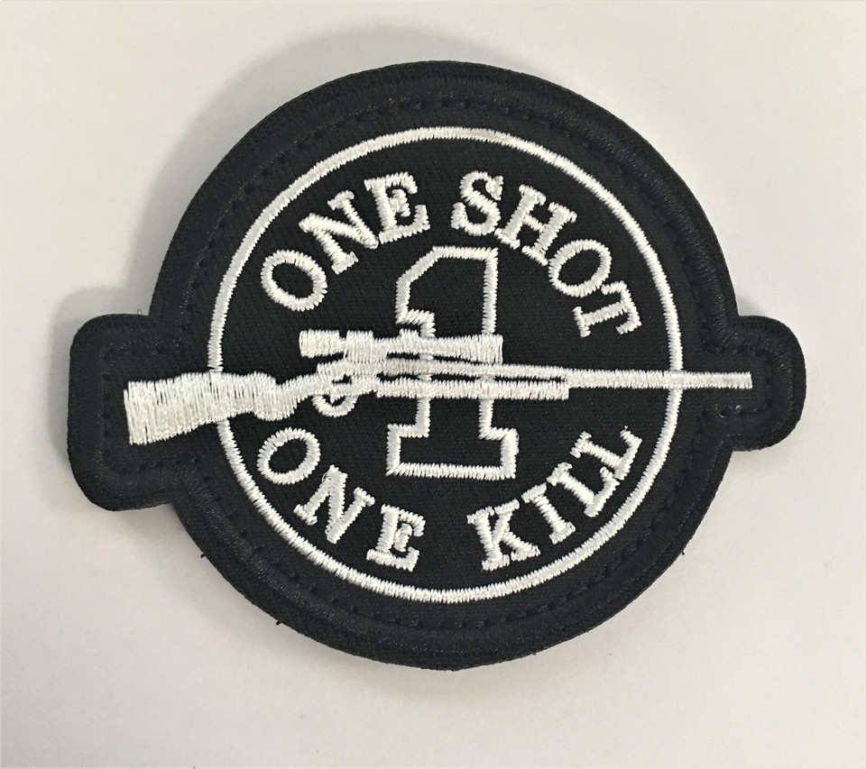 One Shot One Kill Emb Patch (Recon SEAL Special Forces Recon SOI Topgun ...