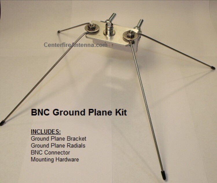 Ground Plane Kit / Converts BNC Rubber Duck Scanner Antenna Into a Base ...