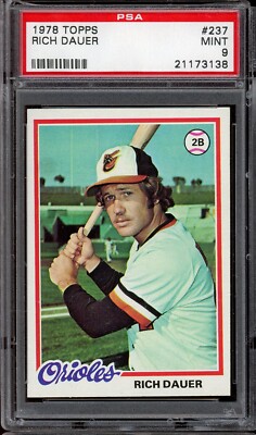1978 Topps Baseball #237 Rich Dauer PSA 9 (cracked holder) | eBay
