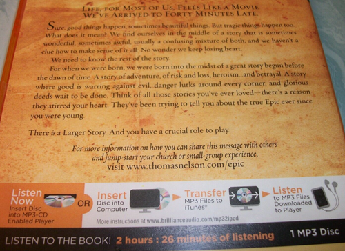 Epic : The Story God Is Telling by John Eldredge (2015, CD MP3, Unabridged edition) for sale ...