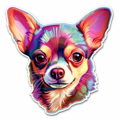 Autoaufkleber Sticker Niedlicher Chihuahua Aufkleber 9X9 cm | eBay.de