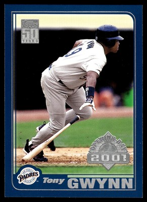 2001 Topps Opening Day Tony Gwynn #70 San Diego Padres 24G | eBay