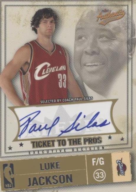 2004-05 Fleer Authentix - Ticket to the Pros Executive Decision Luke ...