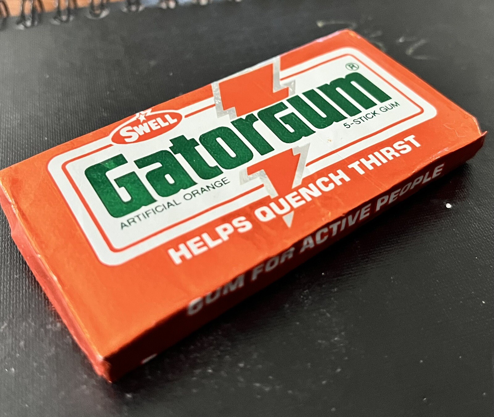 GATORGUM GATORADE 1980 5 bâtons de gomme vintage orange pack ...