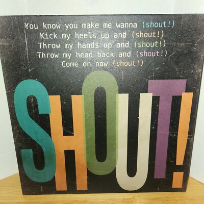 SHOUT Lyrics In Art The ISLEY Brothers | eBay