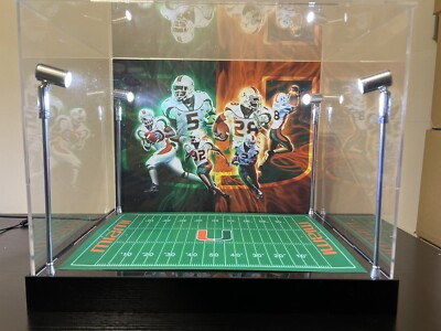 Miami Hurricanes Custom Full Size Helmet Display With LED Lights | eBay