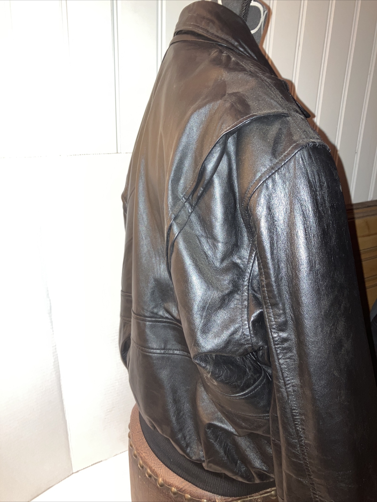 Bomber Jacket,Leather,Mens ,XL,B2 Bomber | eBay