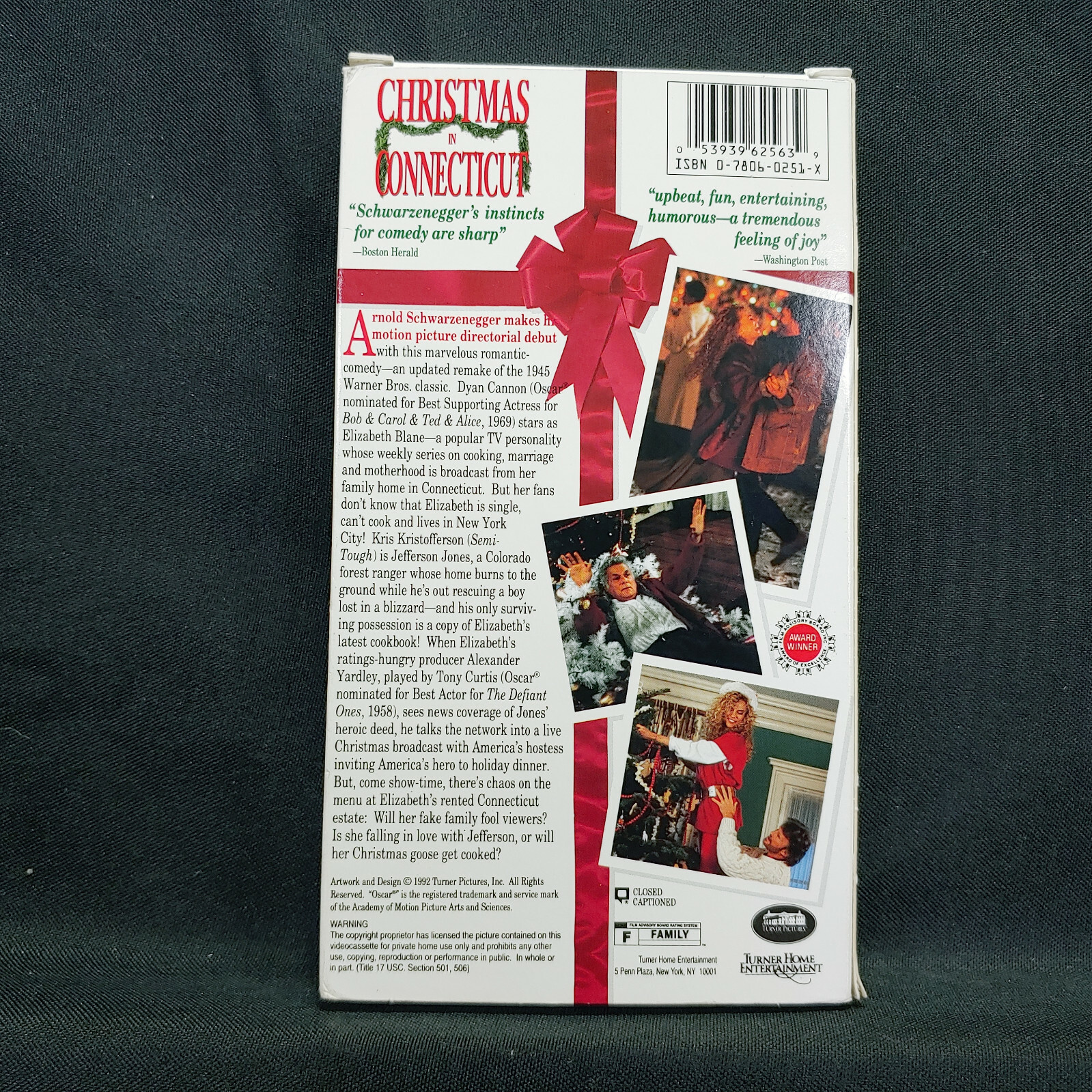 Christmas in Connecticut (VHS) Dyan Cannon, Kris Kristofferson, Tony ...