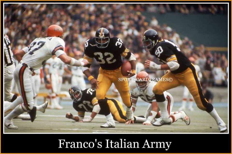 STEELERS v. BENGALS FRANCO's ITALIAN ARMY PRINT FROM NEGATIVE (4 sizes ...