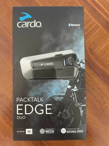 Cardo Packtalk Edge Dual Bluetooth- Motorcycle Communication System ...