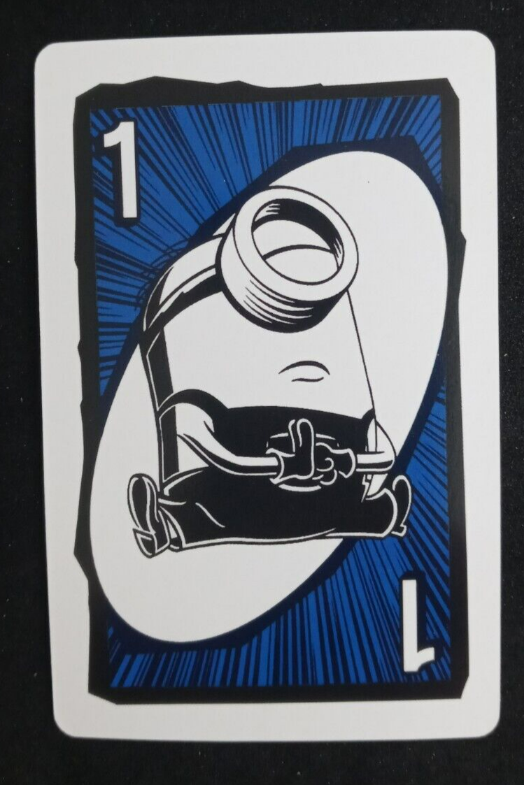 2019 Mattel Minions The Rise of Gru Uno Card Blue #1 | eBay