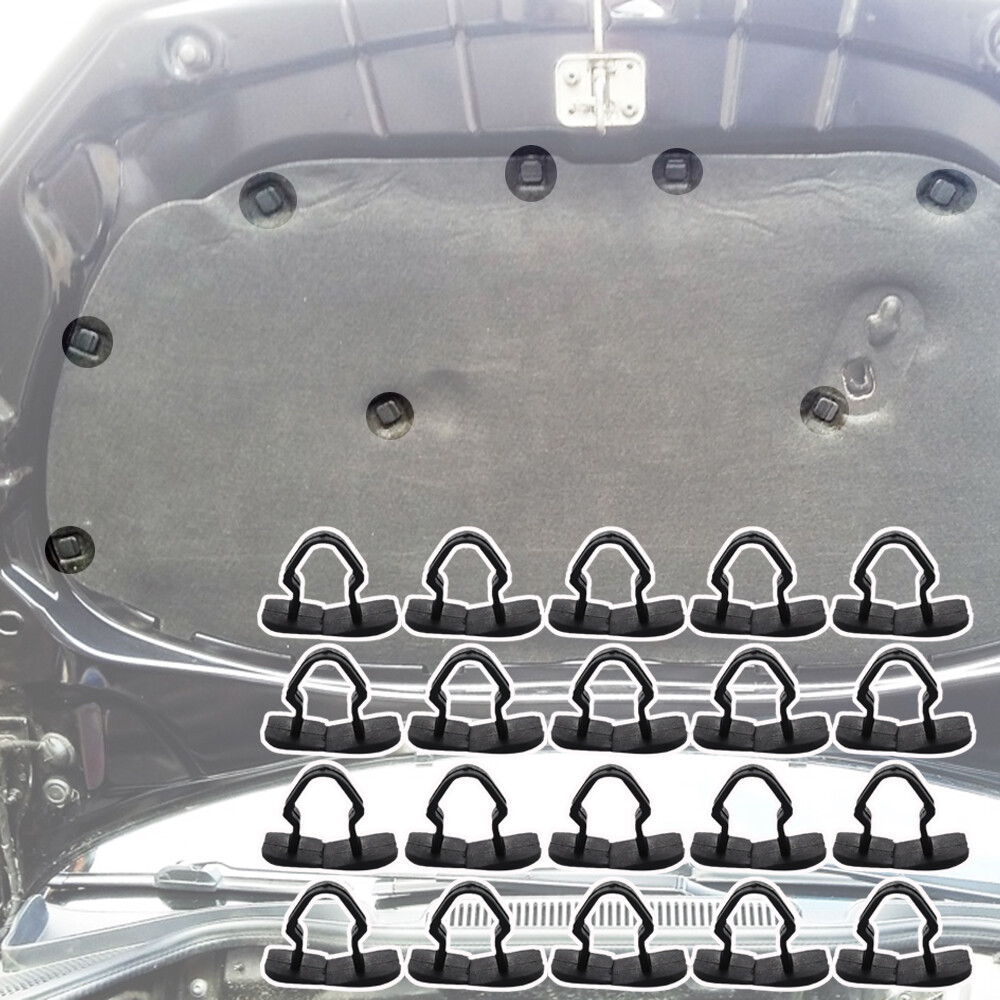 20Pcs Bonnet Engine Hood Sound Deadener Insulation Clips Retainer ...
