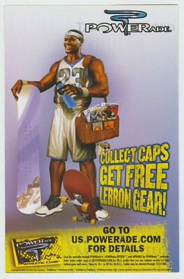 LeBron James - Powerade - DC King James - Vintage Print Ad ...