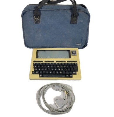 Tandy 102 Portable computer 32 K With Pinter Cable And Soft Case Bag ...