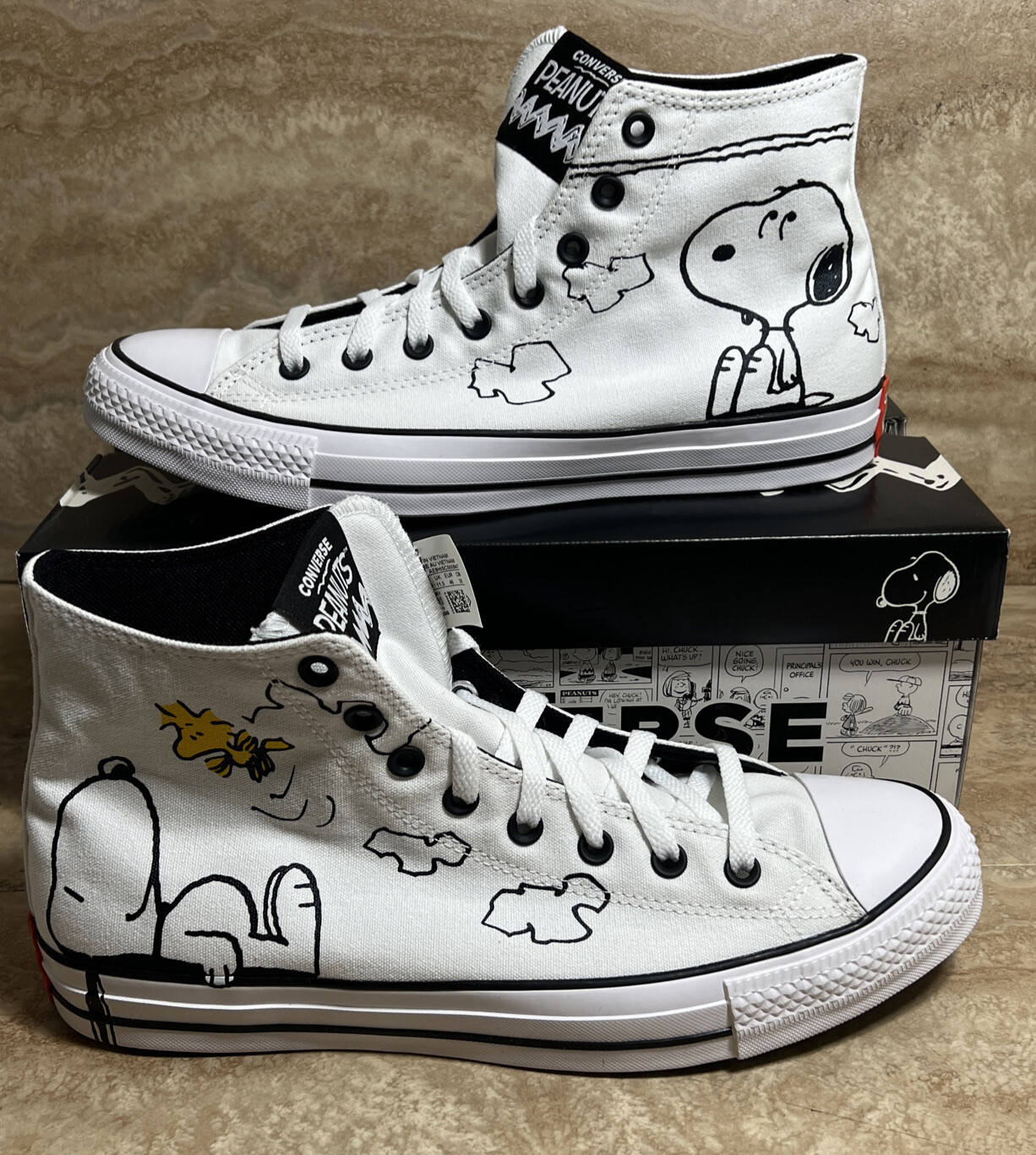 Converse x Peanuts Men's Chuck Taylor All Star High Top A01872F Size 12 ...