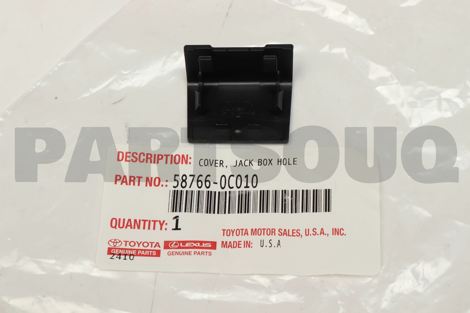 587660C010 Genuine Toyota COVER, JACK BOX HOLE 58766-0C010 | eBay