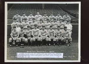 Original 1944 The Sporting News Boston Braves Baseball Team 8 X 10 ...