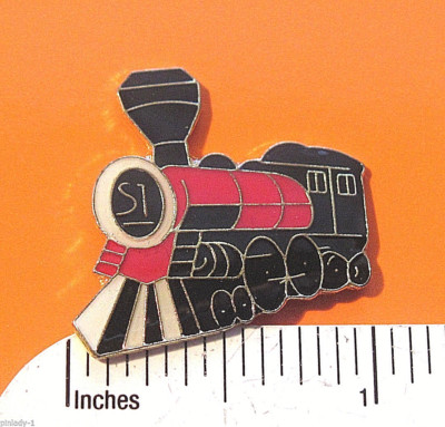 STEAM ENGINE railroad train - hat pin , lapel pin , tie tac , hatpin ...