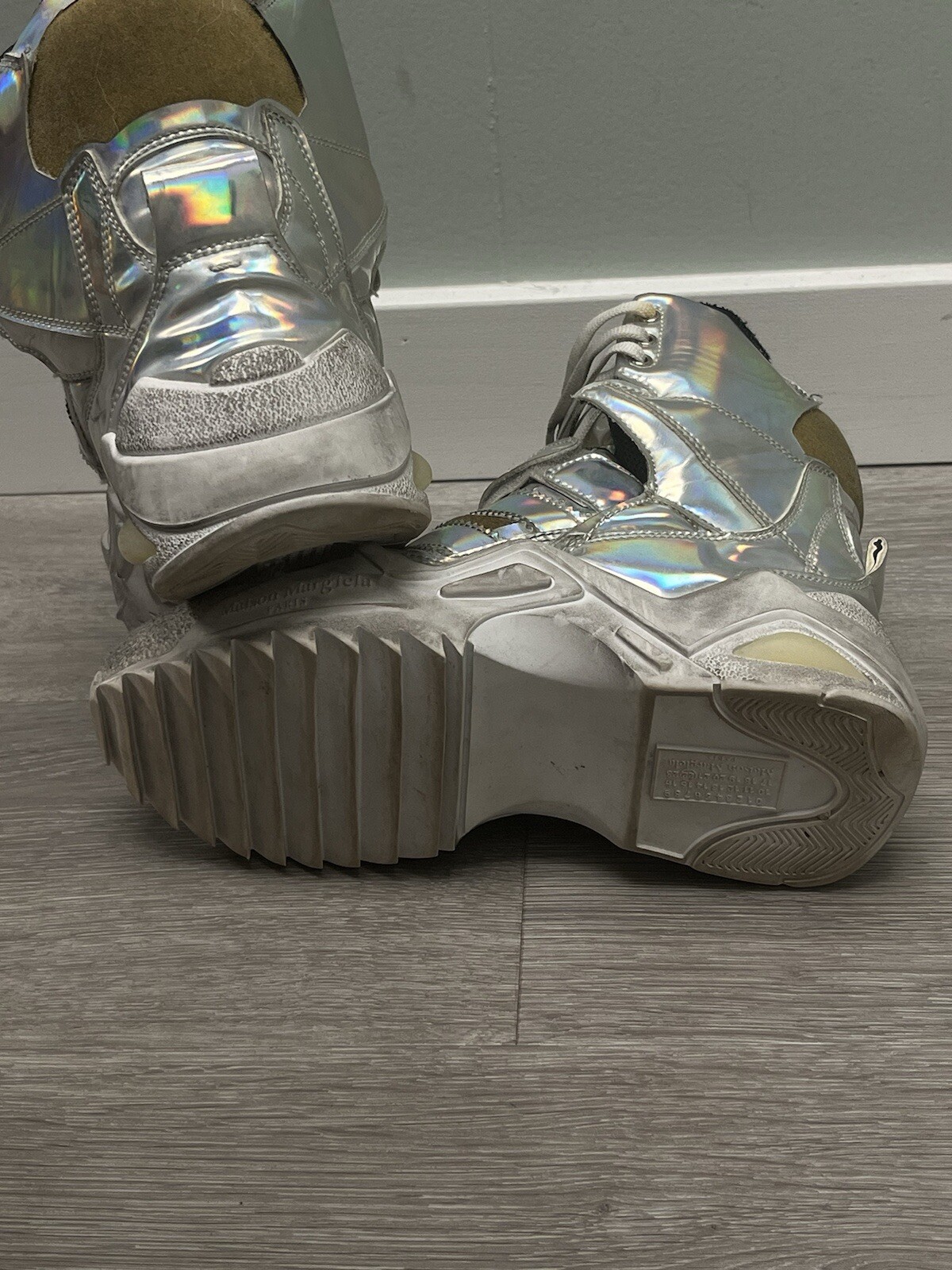 $1590 Maison Margiela Deconstructed High Top Trainers. EU 36 US 6 | eBay