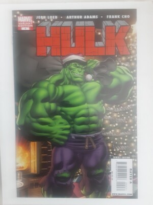 Hulk #9 Ed McGuinness Green Hulk Christmas Variant Marvel 2008 Loeb ...
