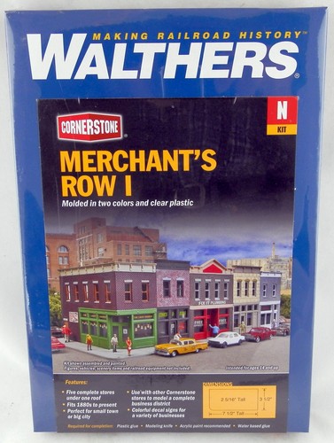 N Scale Merchant's Row I Kit - Walthers #933-3850 | eBay