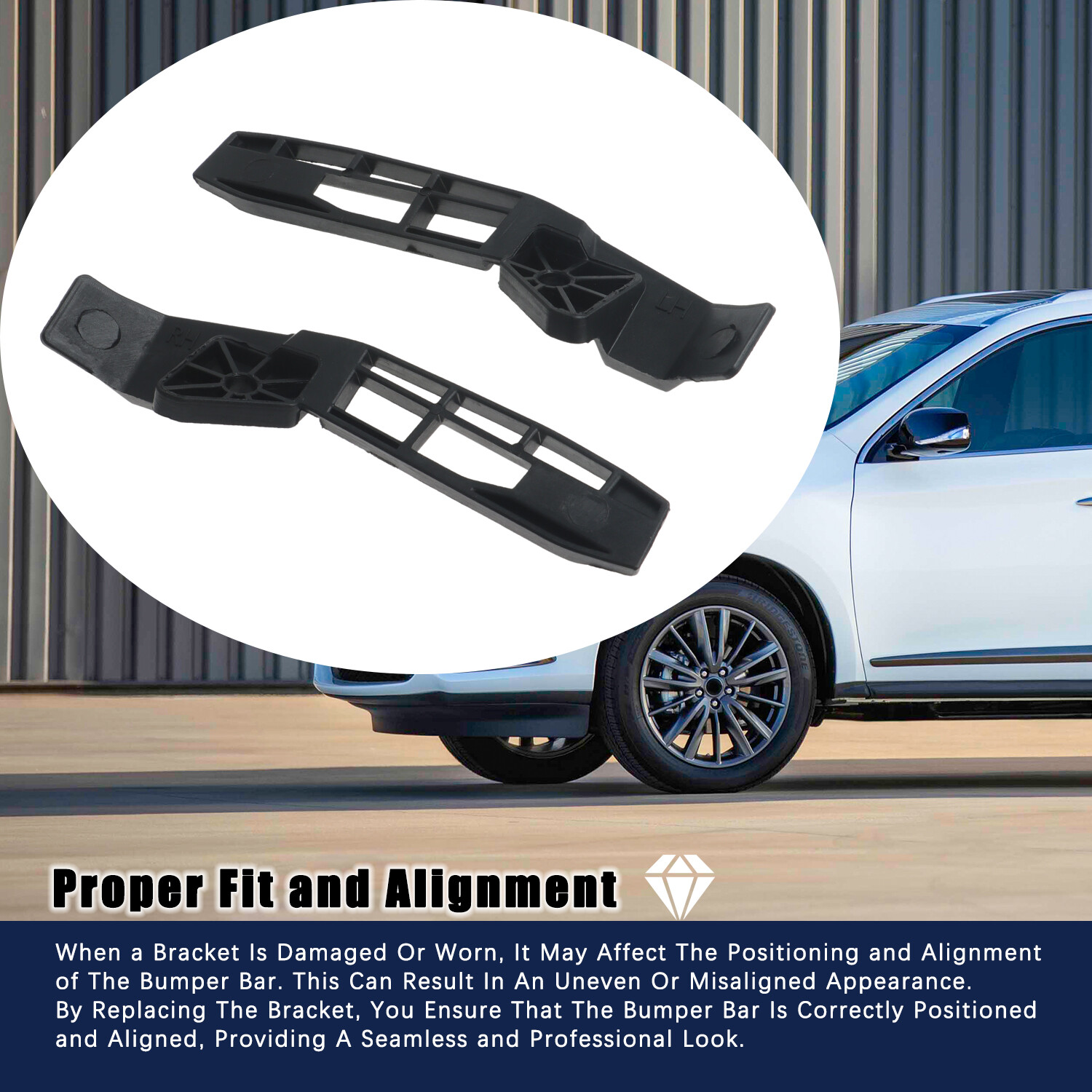 Front Bumper Support Fit for Infiniti QX60 JX35 62224-3JA0A 62225-3JA0A ...