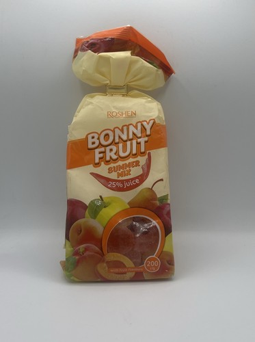 Roshen Gummy Candy Bonny Fruit 25% Fruit Juice 200g 7 oz Exp 09/25 ...